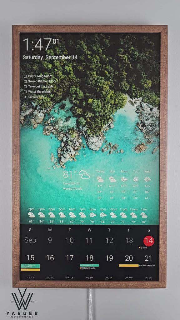 27in Touchscreen Smart Calendar / Dakboard/ Smart Wall Display / Photo ...